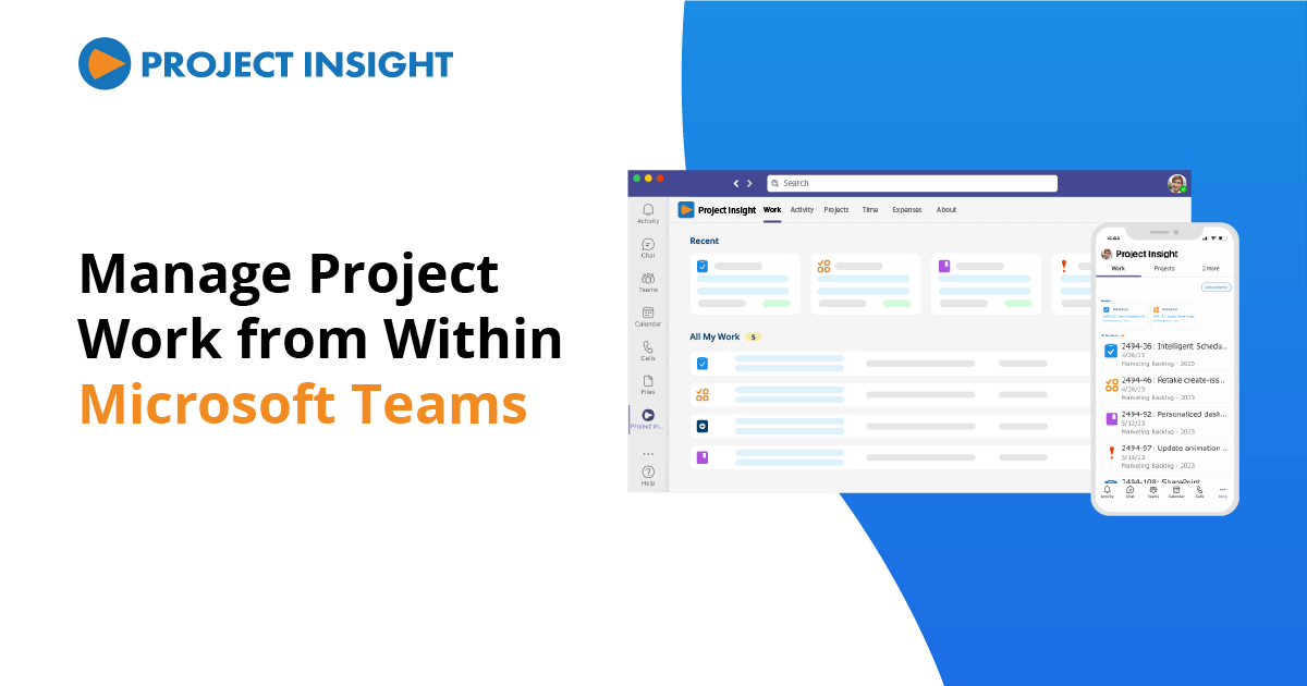 Microsoft Teams Integration | Project Insight Features